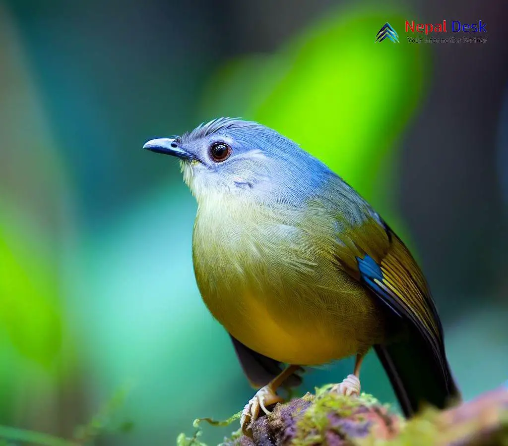 Blue-winged Minla: The Bird with a Blue Crown | Nepal Desk